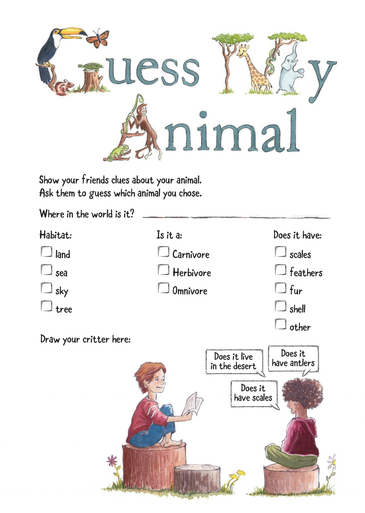 Guess My Animal | Meet Daniel McDougal McDouglas McFly